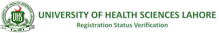 Registration Status - UHS Registration Department